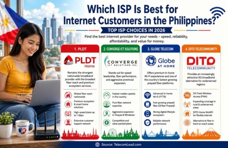 Best ISPs in the Philippines 2026: PLDT, Converge, Globe, or DITO ...